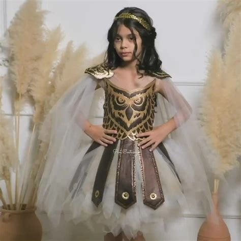 Greek Goddess Athena Ancient Greece Helena Girls Costume