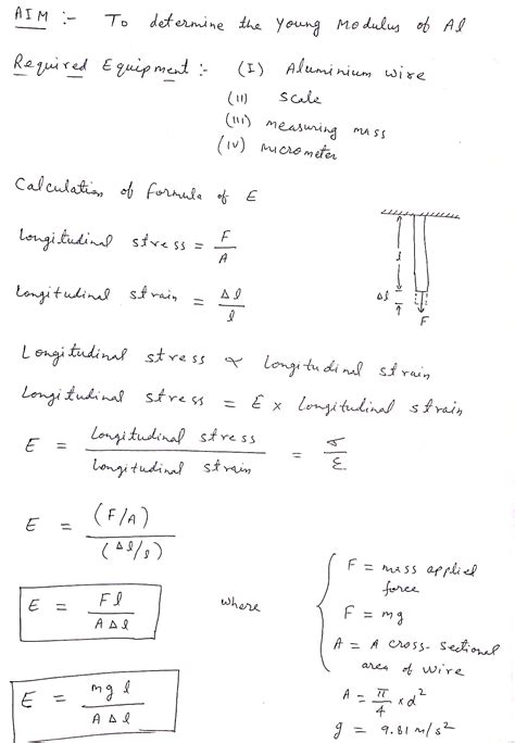 [solved] How To Perform A Simple Experiment To Find The Young Modulus