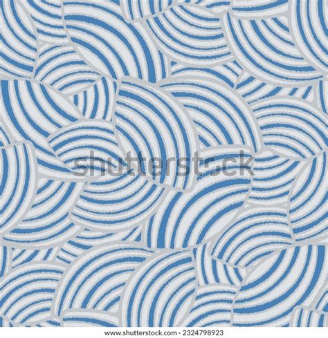 Seamless Abstract Geometric Pattern Random Arcuate Stock Vector