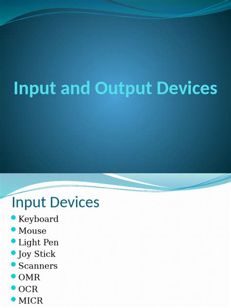 2 Input And Output Devices Pdf Printer Computing Computer Keyboard
