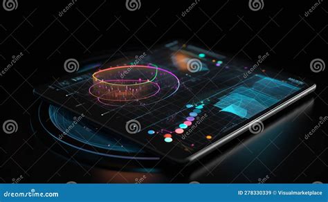 Ai Powered Predictive Analytics Visualization Stock Illustration