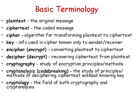 Review Overview Of Cryptography Classical Symmetric Cipher Substitution