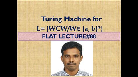 Turing Machine Wcw Lec88 Youtube