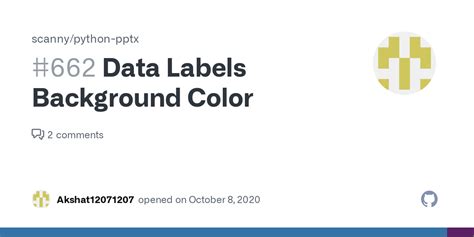 Data Labels Background Color Issue 662 Scanny Python Pptx GitHub