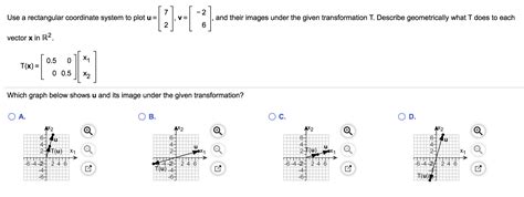 Solved 7 Use A Rectangular Coordinate System To Plot U