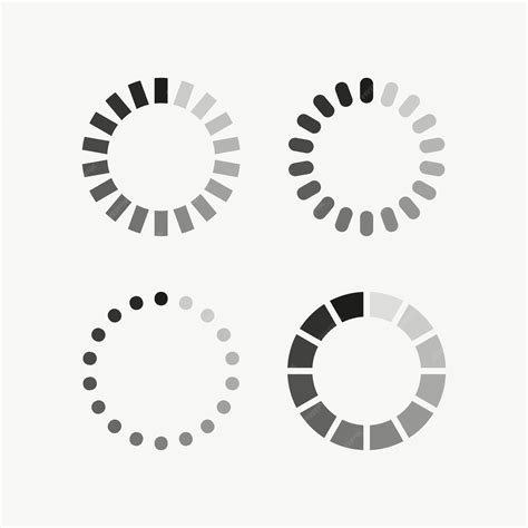 Premium Vector Loading Signs Set Icon Load Download Process Working Busy Wait Waiting Time