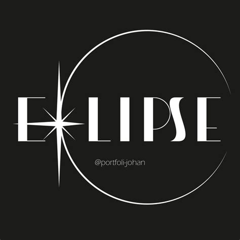 Eclipse Letter Design Typografie Ontwerp Grafisch Ontwerp
