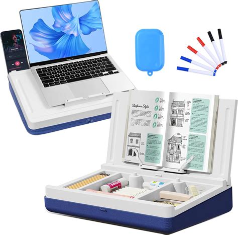 Nauttxon Lap Desk With Storage Cushion With Ipad Slot