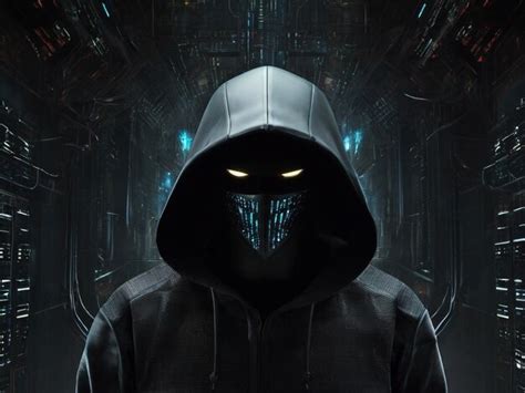 Premium Photo Internet Crime Concept Hacker Working On A Code On Dark Digital Background With