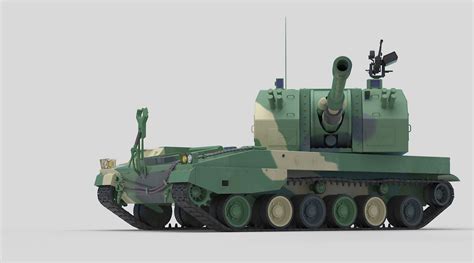 中国PLZ 05自行榴弹炮 3D模型 199 3ds fbx max obj Free3D