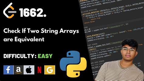 Check If Two String Arrays Are Equivalent Leet Code 1662 Theory