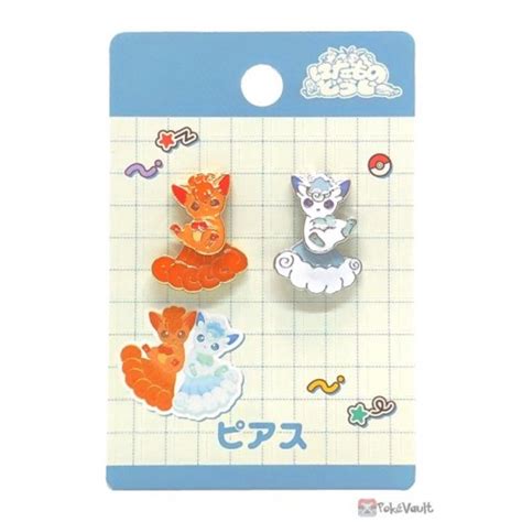 Pokemon Center 2025 Vulpix Alolan Vulpix Two Of A Kind Set Of 2 Earrings