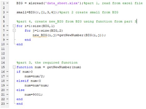 Solved Create A Script On Matlab Add Appropriate Comments To