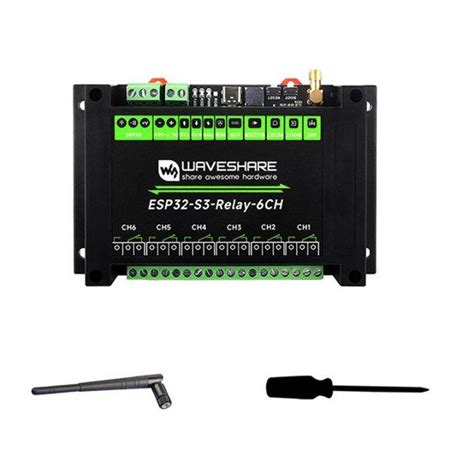 Esp32 S3 6ch Wifi Relay Module Industrial Grade Abs Supports Wifi Bluetooth Rs485 Pico Interface
