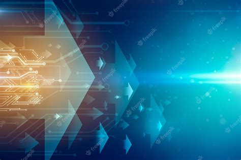 Premium Photo Abstract Circuit Arrows Texture With Blurry Lines 3d