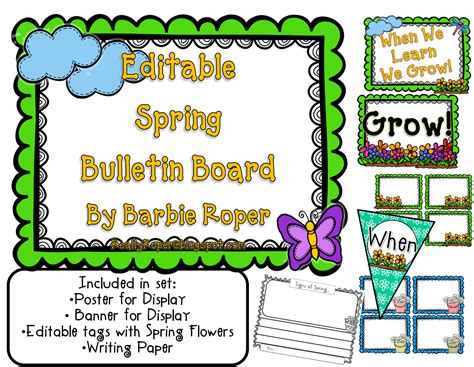 Spring Bulletin Board Writing At Kate Terry Blog