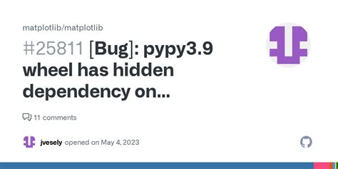 Bug Pypy3 9 Wheel Has Hidden Dependency On Numpy 1 23 0 Issue
