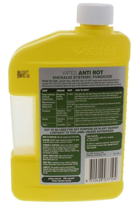 Systematic Fungicide 500ml Yates Anti Rot Phosacid Controls Root Rot
