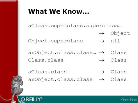 Understanding Rubys Object Model Chris Pine July 10