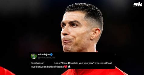 Its All Love Between Both Of Them Fans React As Cristiano Ronaldo
