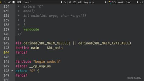 Qt中使用sdl出现error Undefined Reference To `qmainint Char Qykhhr 博客园