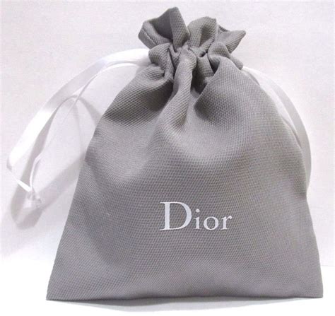 Christian Dior Drawstring Bag Pouch In Gray Great4cosmetic Storage