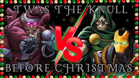 Santa Claus VS Iron Man Doctor DoomTWAS THE FIGHT BEFORE CHRISTMAS CB King In Black Xmas