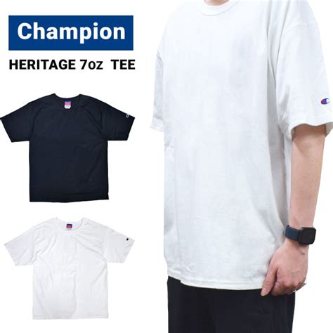 CHAMPION チャンピオン Tシャツ HERITAGE 7oz TEE ヘビーウェイト Tシャツ 半袖 7オンス ワンポイント S XL