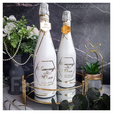 Шампанское и бокалы на свадьбу - Цветы, украшения, праздничное ...