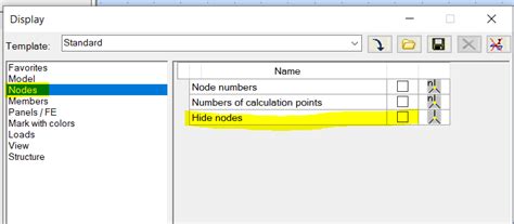 Is It Possible To Hide Nodes Only For Finite Elements In Robot