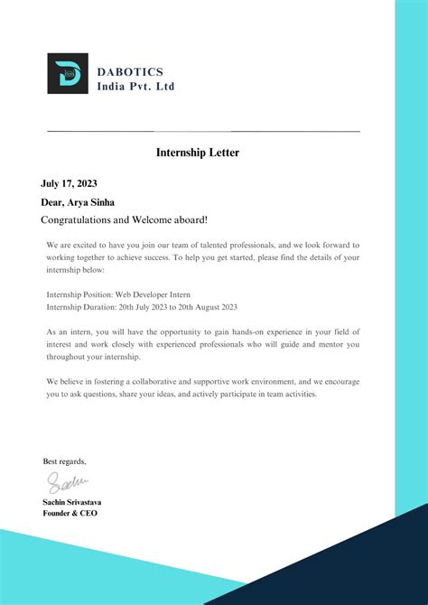 Arya Sinha On Linkedin Webdevelopment Internship Intern