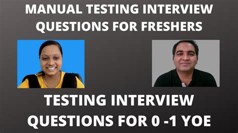 Manual Testing Interview For Freshers Testing Interview Questions