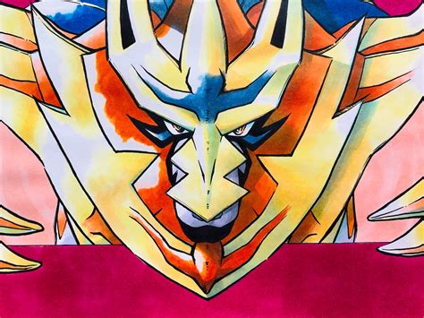 Download Free Simple Zamazenta Fan Art Wallpaper
