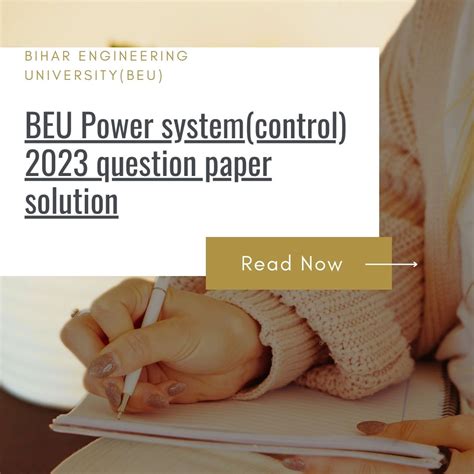 Beu Power System Control 2023 Solution Bihar Engineering University