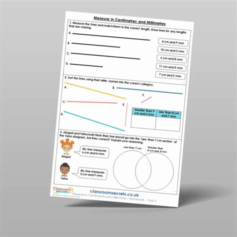 Year 3 Measure In Centimetres And Millimetres Reasoning And Problem Solving 2 Resource
