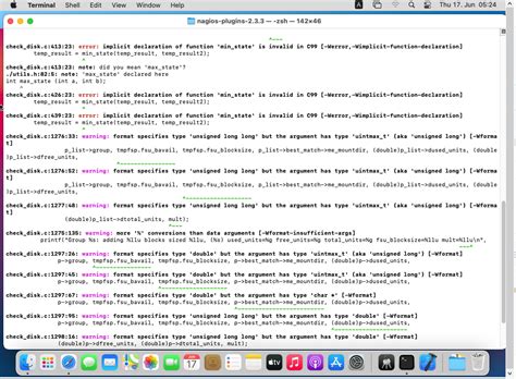 Compilation Error On Os X Implicit Declaration Of Function Minstate
