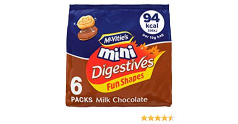 Mcvities Mini Digestives Milk Chocolate 6 Pack 114g