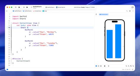 Creating Bar Charts And Line Charts With The Charts Framework · Mastering Swiftui Book For Ios