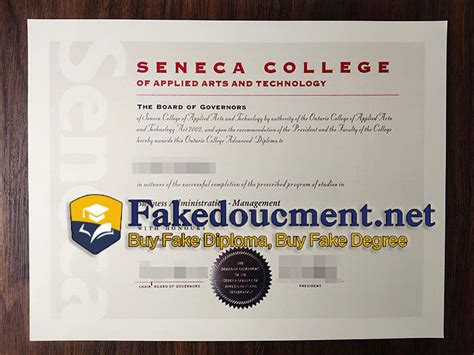 Buy Seneca College Of Applied Arts And Technology Diploma