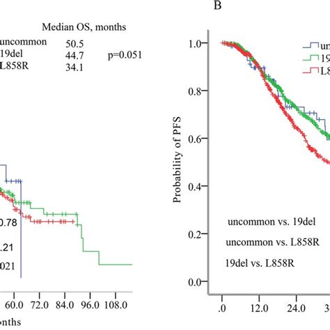 Survival Outcomes Stratified By Egfr Mutation Subtypes A Overall