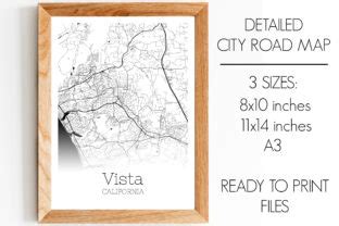 Vista California City Map Graphic By Svgexpress · Creative Fabrica