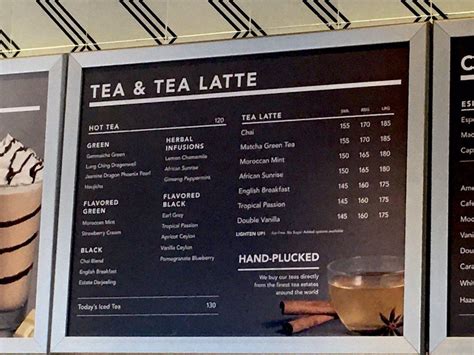 Menu At The Coffee Bean And Tea Leaf Cafe Mabalacat 5h973p2
