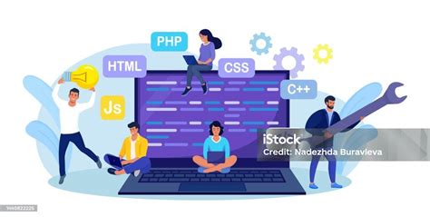 Ilustración De Desarrollo De Tecnologías De Programación Y Codificación Y Desarrollo De