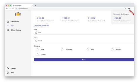 Github Femoraes Finance Web Financial Dashboard Made With Flutter Web