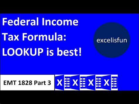 Federal Income Tax Calculation Lookup Function Beats Vlookup And Xlookup