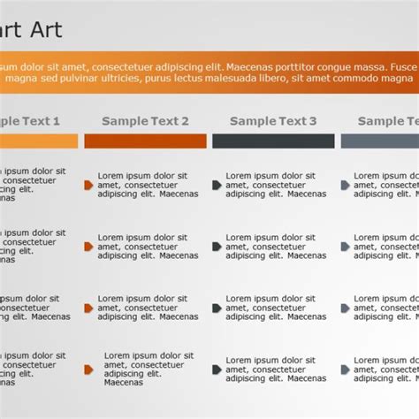 SmartArt List Squared Accent Steps PowerPoint Template