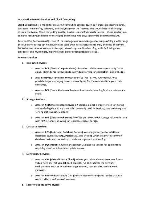 Awsintroduction Aws Introduction Introduction To Aws Services And Cloud Computing Cloud