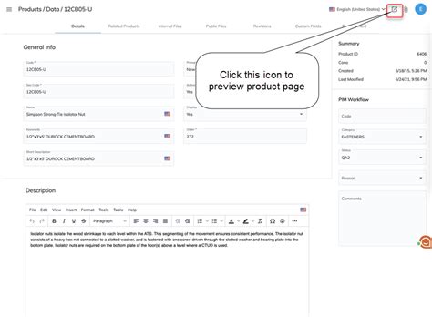 Kodaris Product Documentation Updating Product Detail Information
