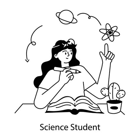 Trendy Science Student 45885145 Vector Art At Vecteezy