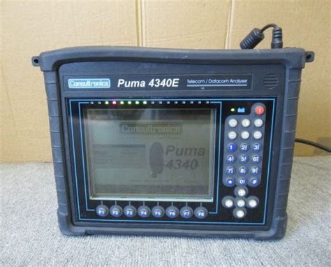 Consultronics Puma 4340e 4000e Series Telecom Datacom Analyzer In